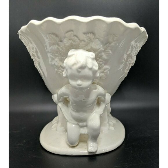 Lefton | Accents | Renaissance By Lefton Planter Centerpiece White ...